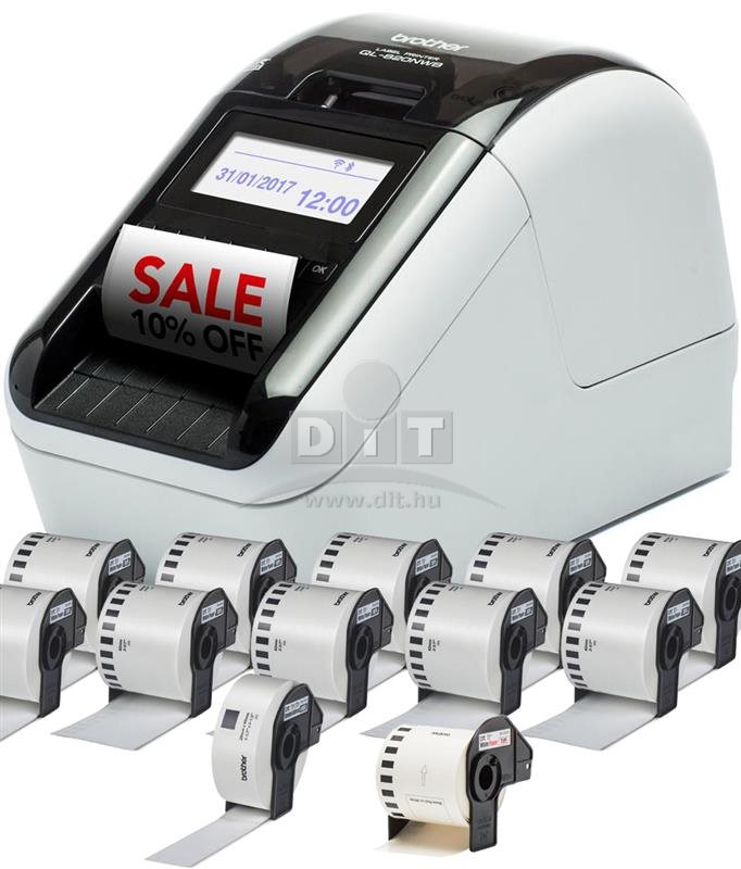 Brother QL-820NWBc címkéző csomag (QL820NWBCZW1) - QL820NWBZW1